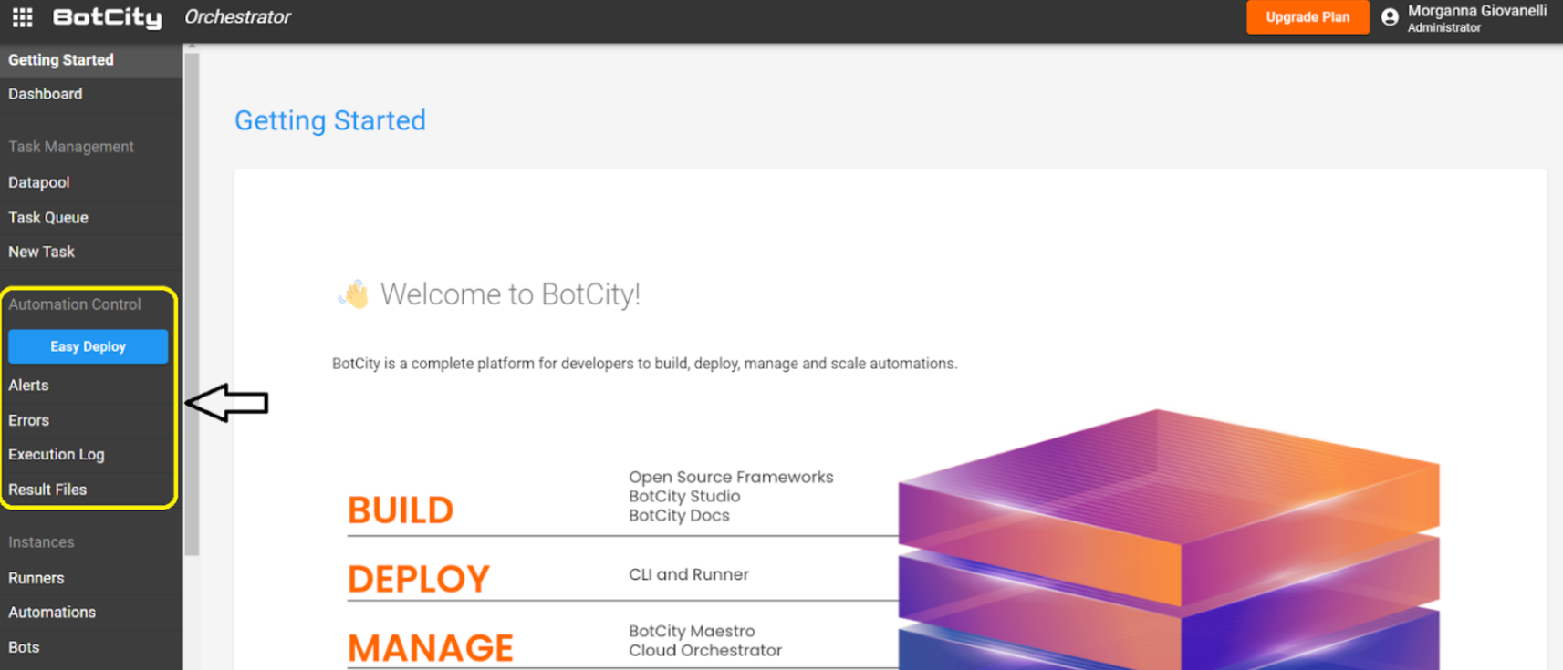O que é arquitetura de automação RPA?