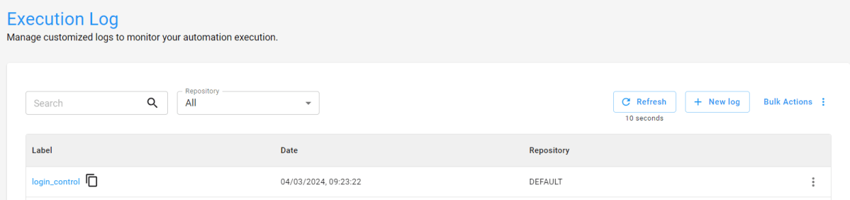 Logs in Python for RPA automation